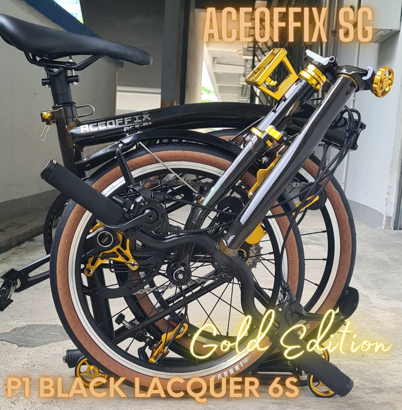 ACEOFFIX P1 6 SPEED BLACK LACQUER GOLD TRIMS – ACEOFFIXPL